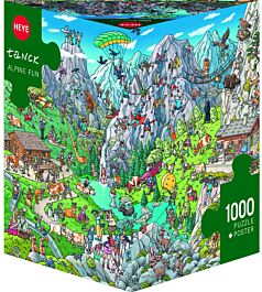 Puzzle 1000 pièces Triangular Alpine Fun Heye - Puzzles adultes Heye ...