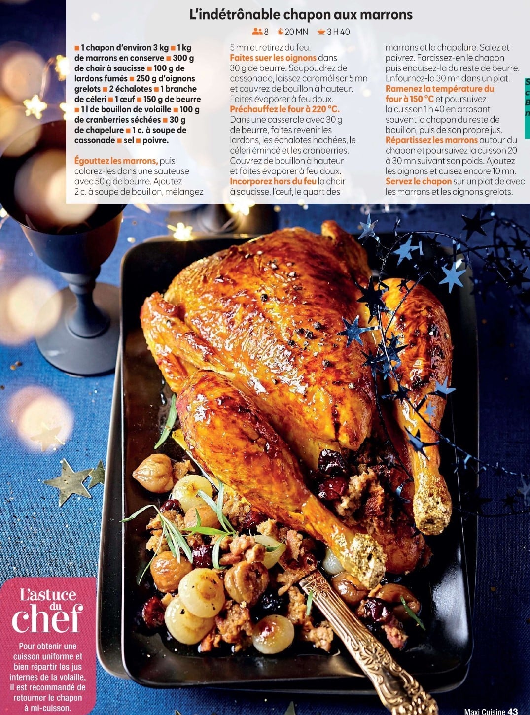 Nos magazines coups de coeur de la cuisine pour Noël : La cuisine en fête