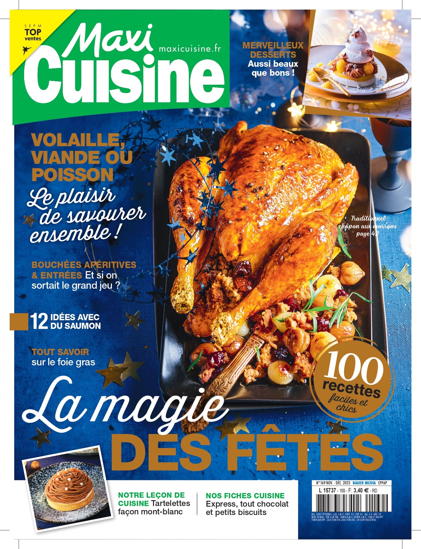 Nos magazines coups de coeur de la cuisine pour Noël : La cuisine en fête